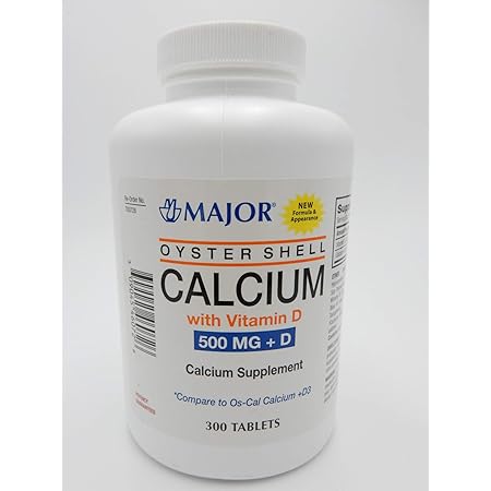 Amazon.com: Nature's Blend Oyster Shell Calcium 500 mg + D - 100 ...