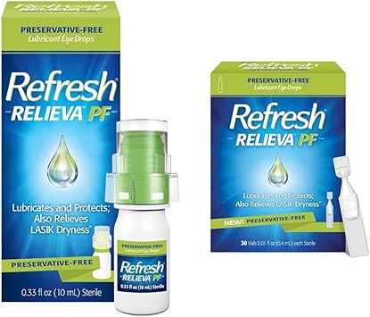 Amazon.com: Refresh Relieva Preservative-Free Lubricant Eye Drops (0.33 ...