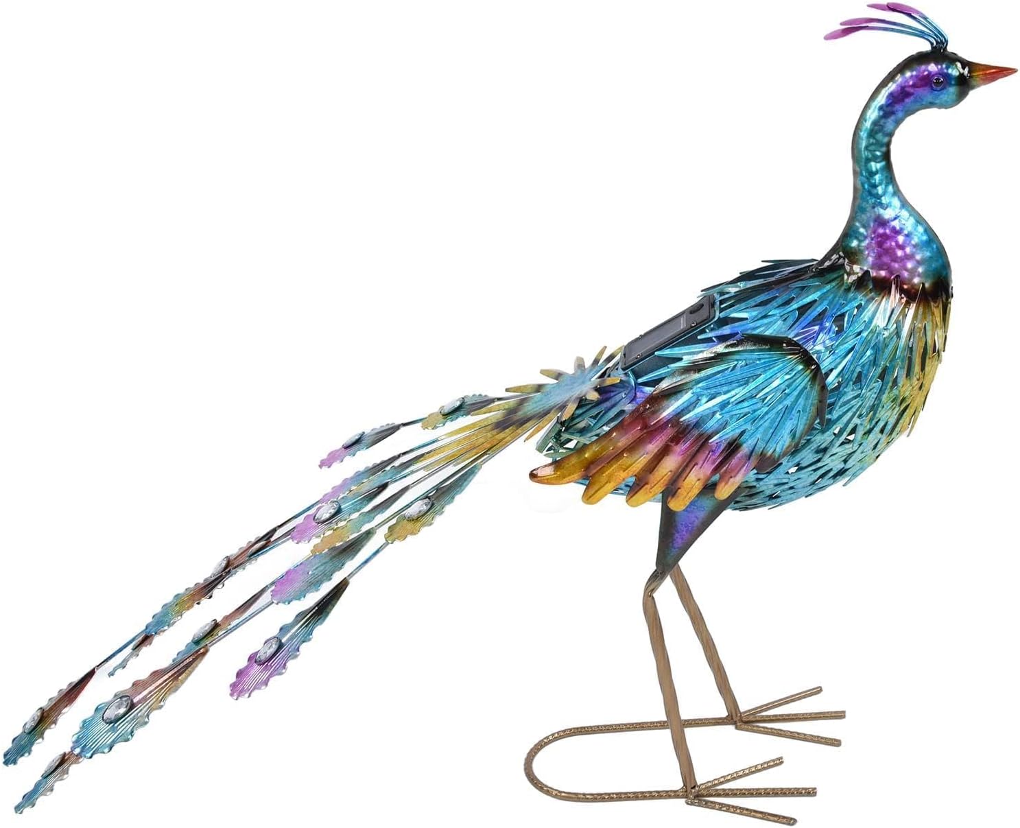 Amazon.com: JEOZBM Solar Peacock Statue Light, Solar Garden Stake ...