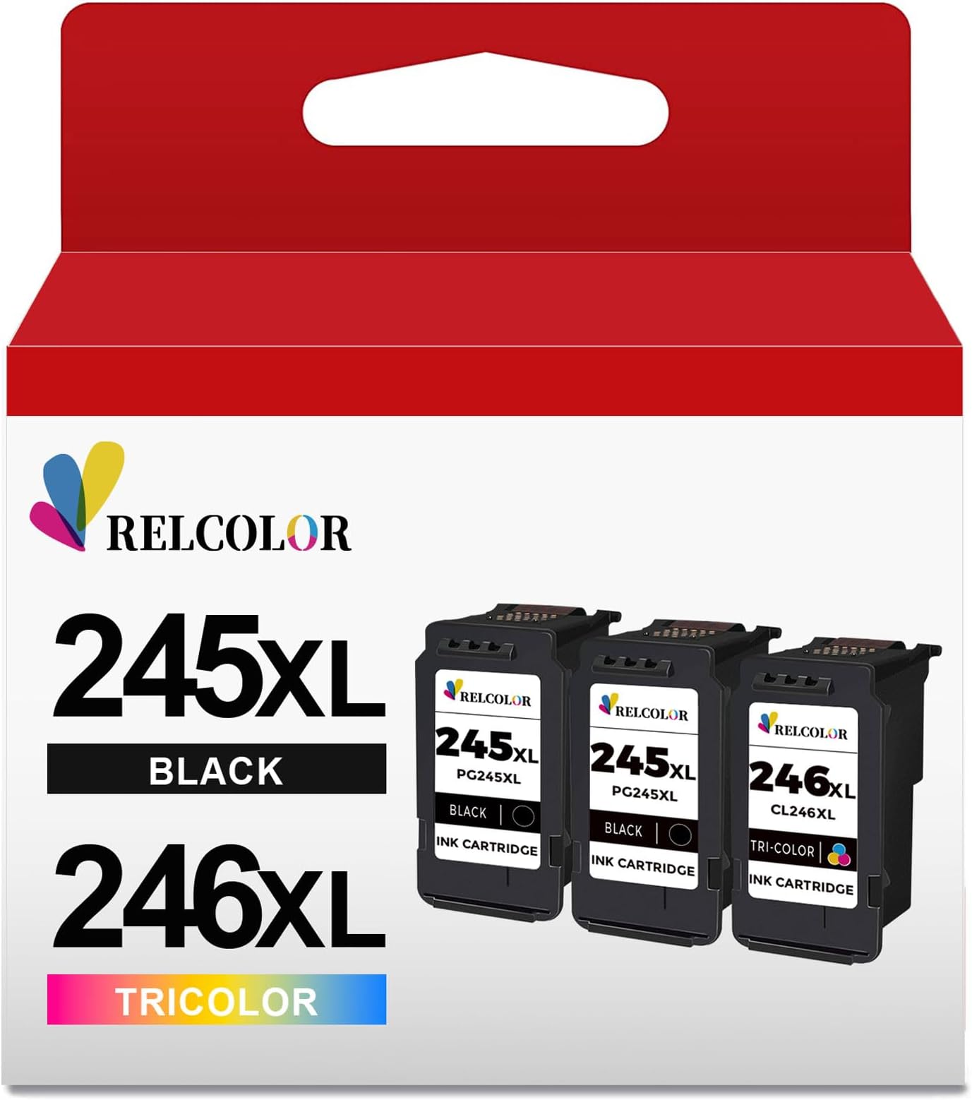 Amazon.com: 245XL 246XL Ink Cartridges for Canon PG 245 CL 246 XL Black ...