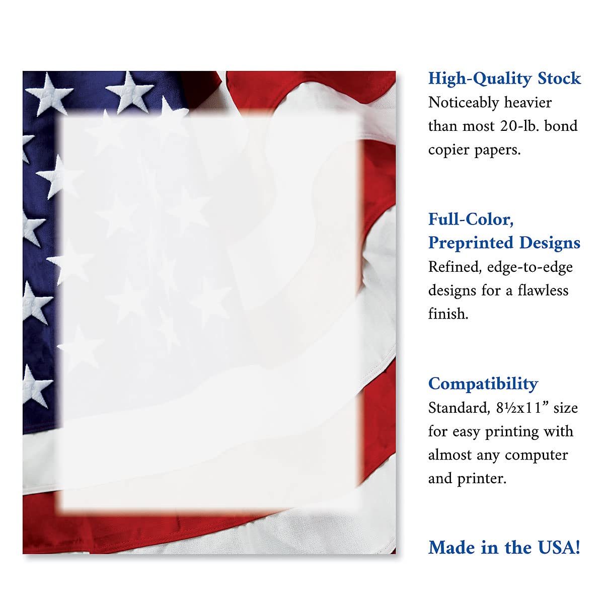 American Flag Background Stationery WALLIES Wallpaper Cutouts 25