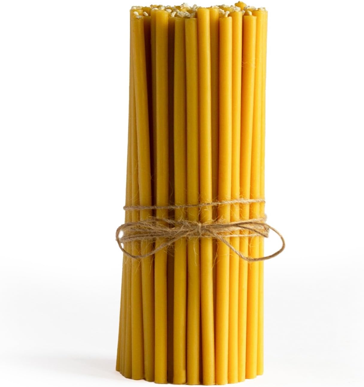 Amazon.com: CANDWAX 100 Pack Thin Beeswax Taper Candles - 7 Inch Tall ...