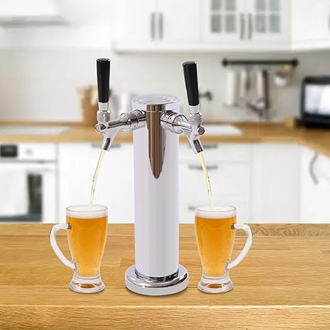Amazon.com: Portable Beer Dispenser Double Tap Draft Beer Tower ...