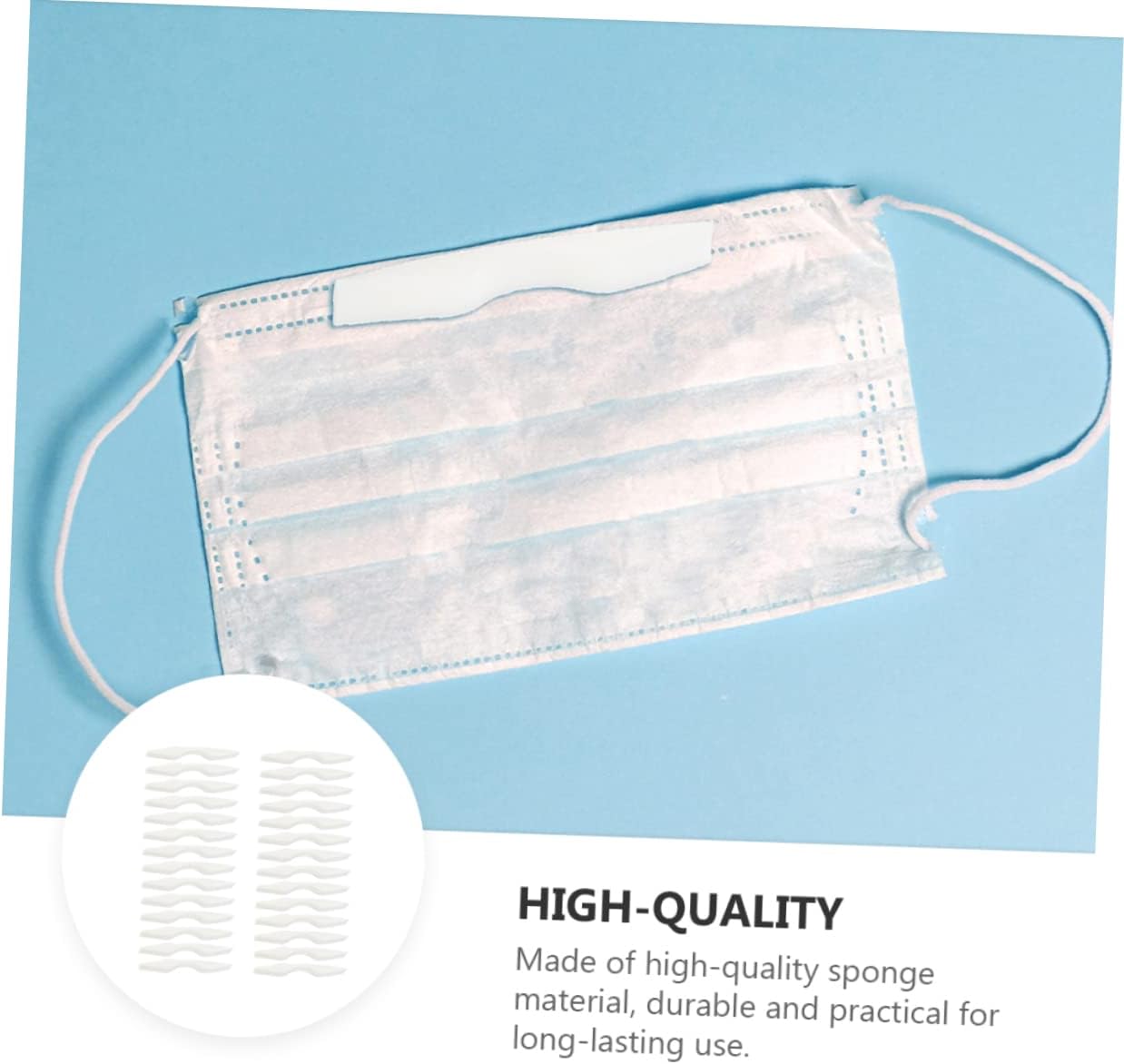 EXCEART 300 Pcs Mask Strip Nose Bridge Pads Nose Bridge Band Protection ...