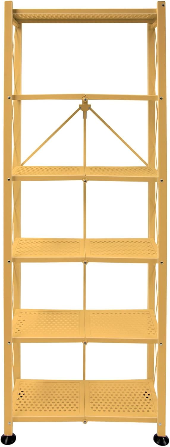 Amazon.com: Origami RB Foldable 6 Tier Storage Rack with Wheels, Tall ...