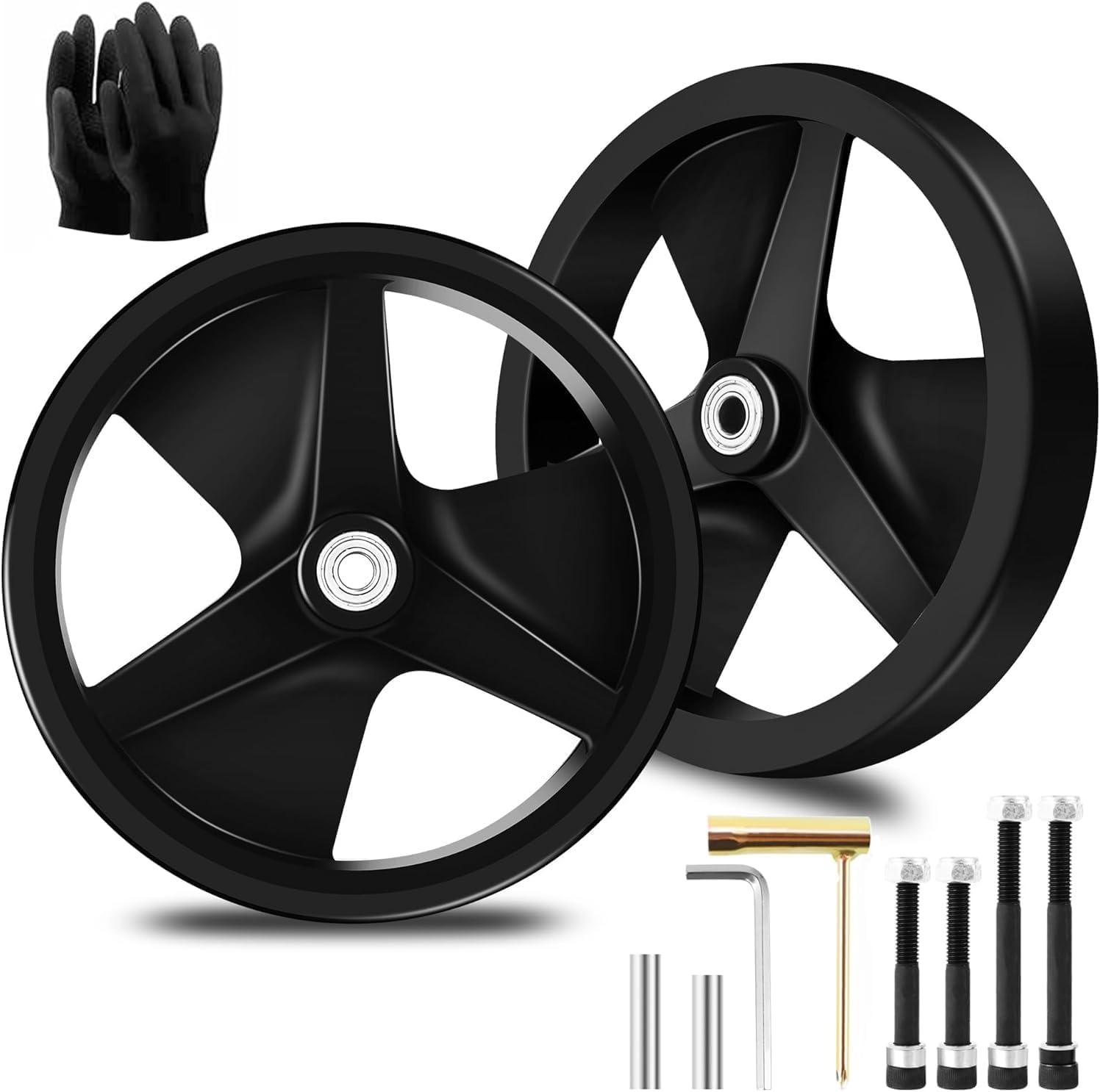 Amazon.com: Yuqim 2 Pack 8" Replacement Wheelchair Wheels for Rollator ...