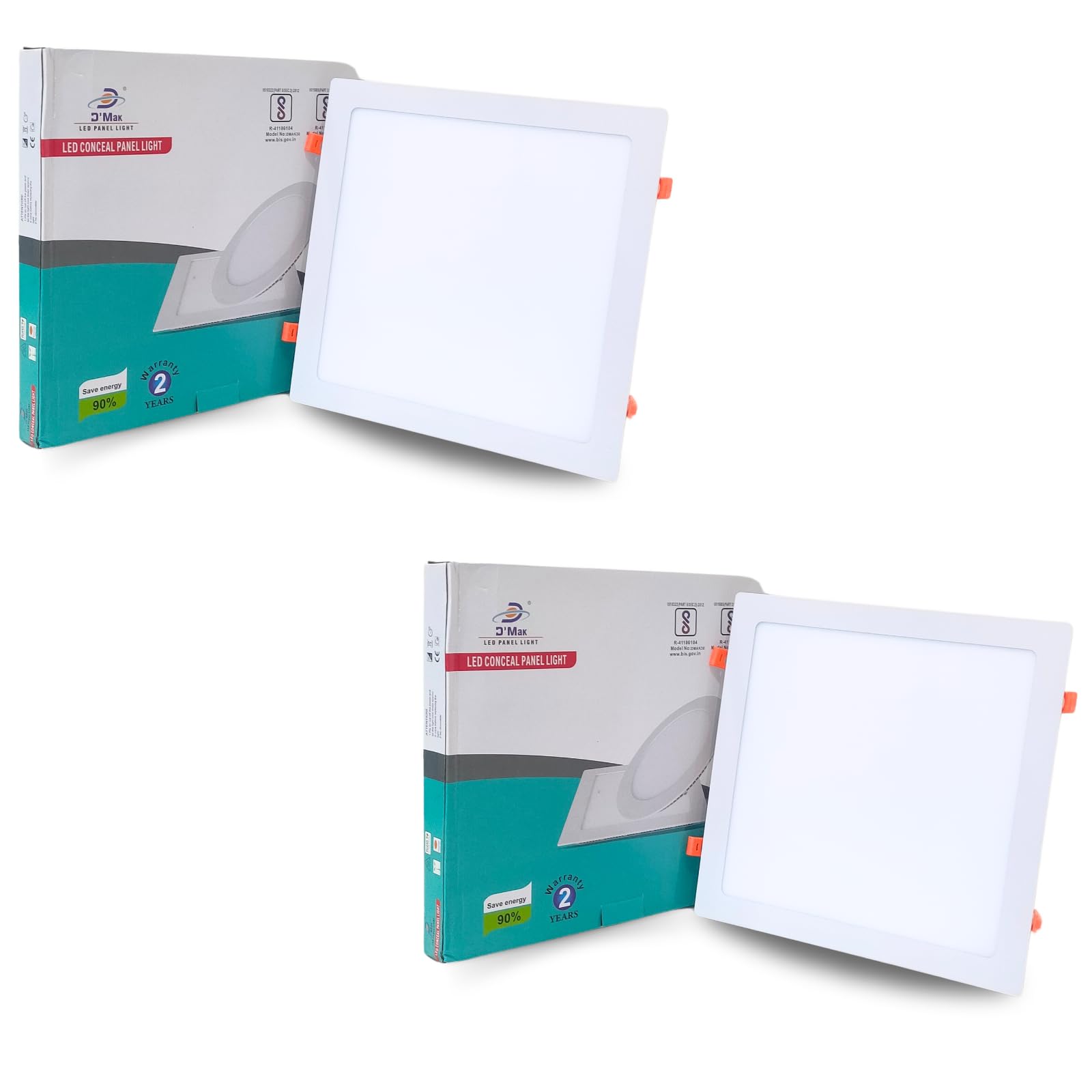 D'Mak Ultra Slim Square 'IP50 ' Dust Proof Conceal Focus LED Ceiling ...