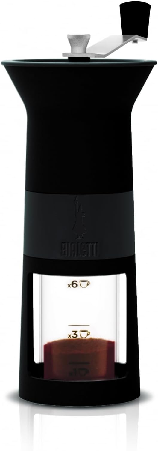 Amazon.com: Bialetti Coffee Grinder 1-6 Cups, Black : Home & Kitchen