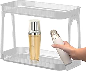 Amazon.co.jp: Countertop Cosmetic Storage - Makeup Vanity Rack Cosmetic ...