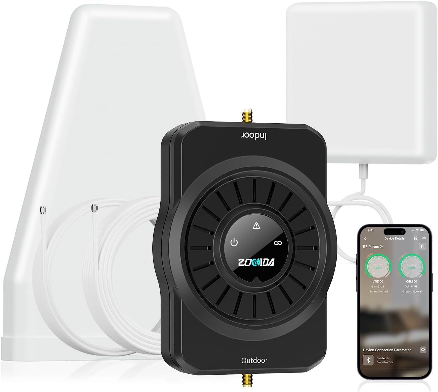 Amazon.com: Cell Phone Booster for Home with Dual Interior Antenna ...