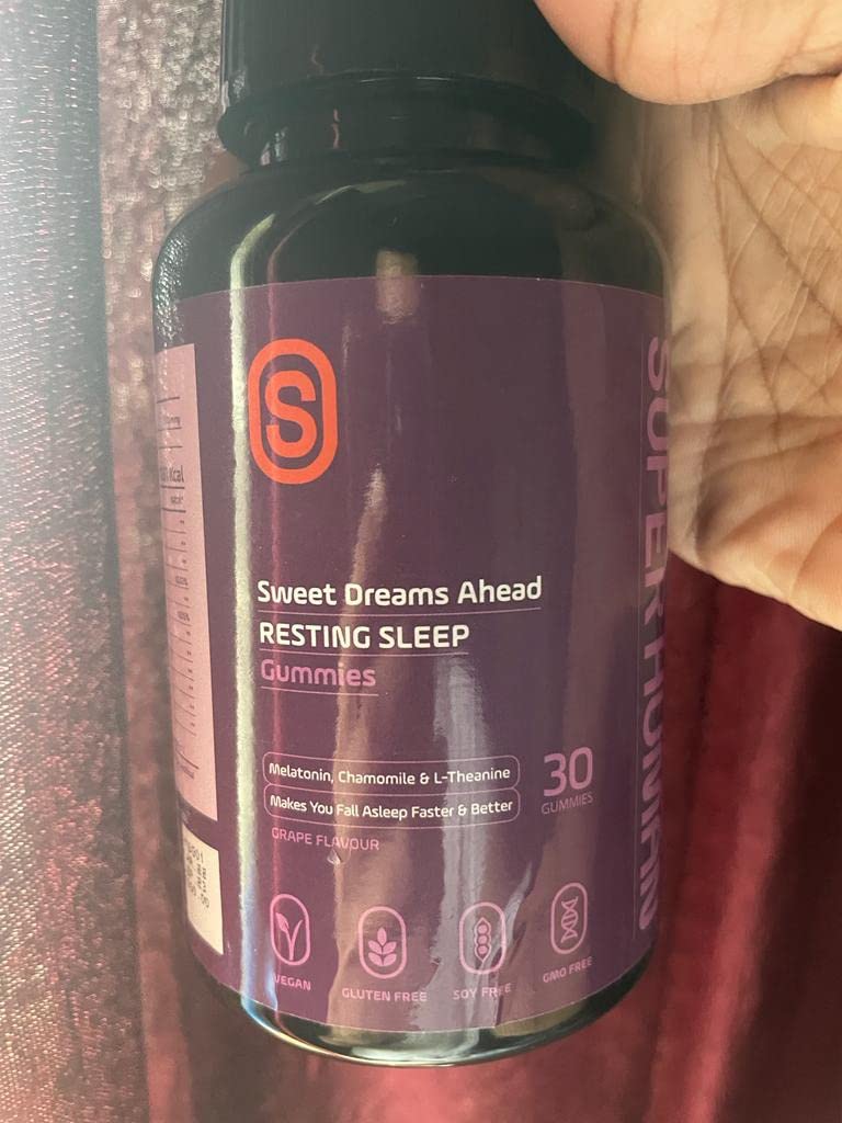 Superhuman Sleep Gummies | Melatonin 6mg, Chamomile & L-Theanine | Non ...