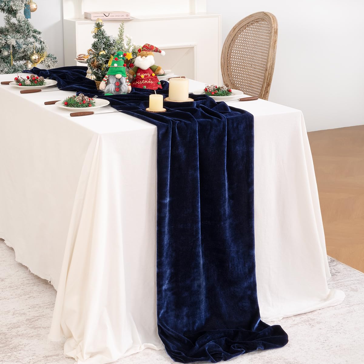 Snapklik.com : DeZerlor Velvet Table Runner Christmas Table Runner 20 X ...