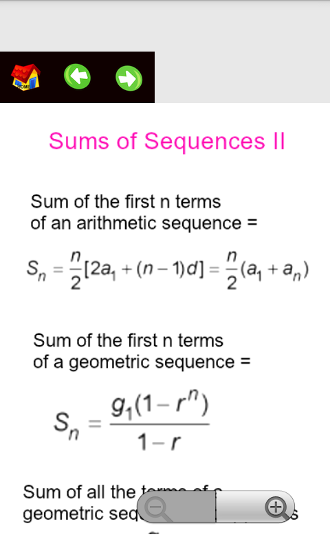 Algebra Trigonometry Formulas:Amazon.com:Appstore for Android