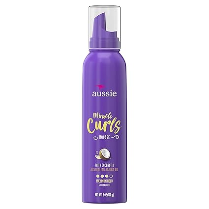 Amazon.com: Aussie Miracle Curls Styling Mousse With Coconut ...