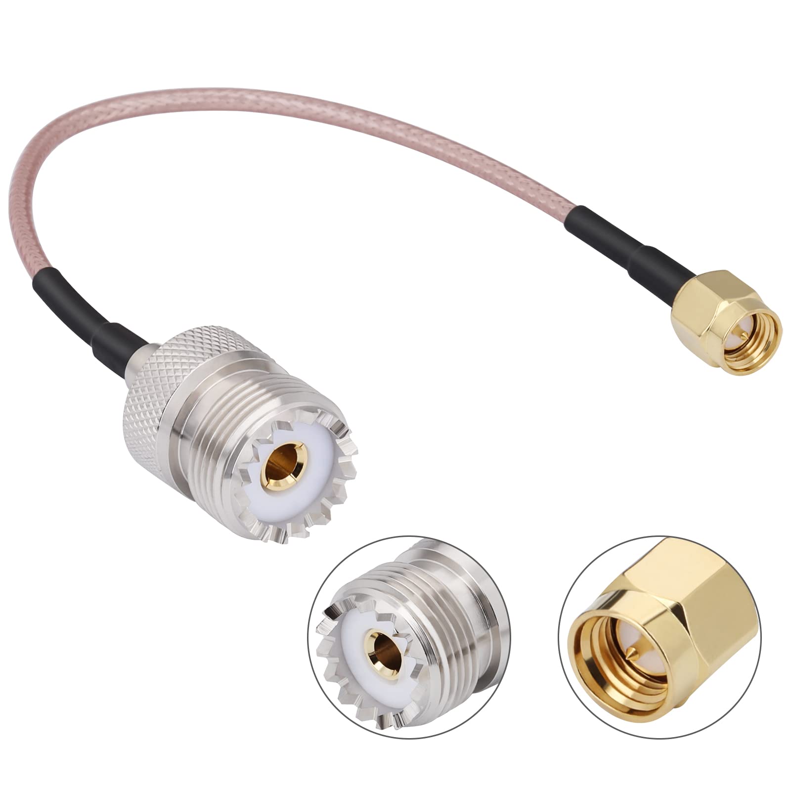 Buy RG316 Coaxial Cable UHF Female to SMA Male 12inch SO-239 Cable UHF ...