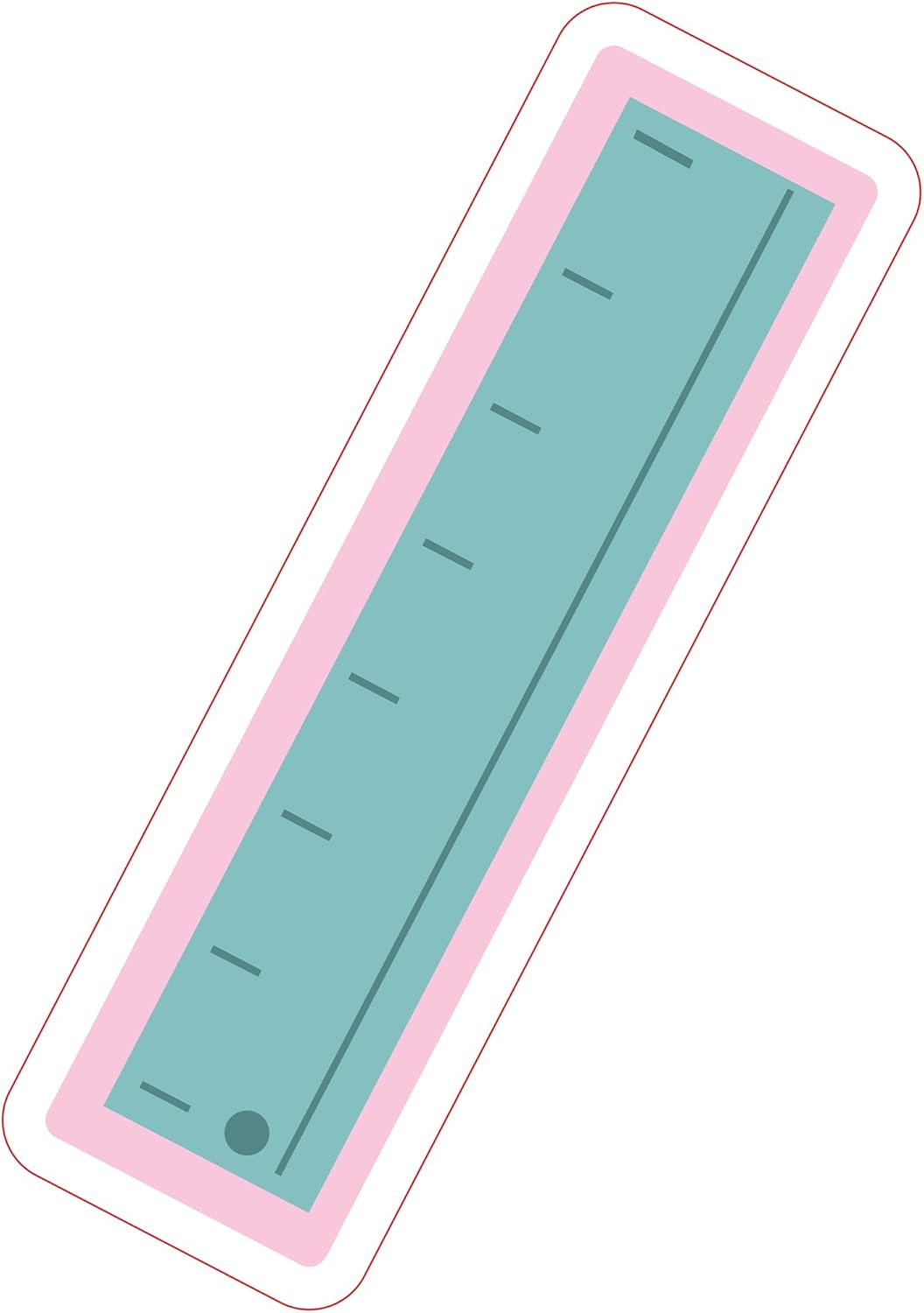 Amazon.com - 2 (Pieces) 3" and 5" Stickers n Decals Ruler ...