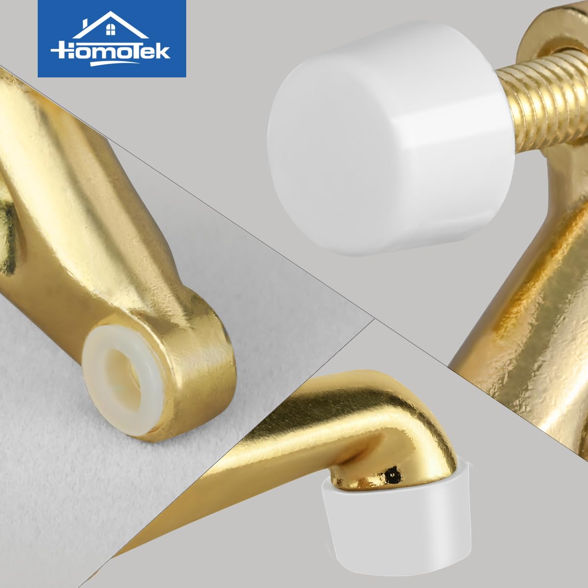 Snapklik.com : HOMOTEK 4 Pack Hinge Pin Door Stoppers, Hing Door Stops ...