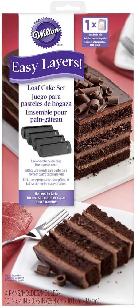Amazon.com: Wilton Easy Layers 4-Piece Layer Cake Pans Set, 8-inch ...