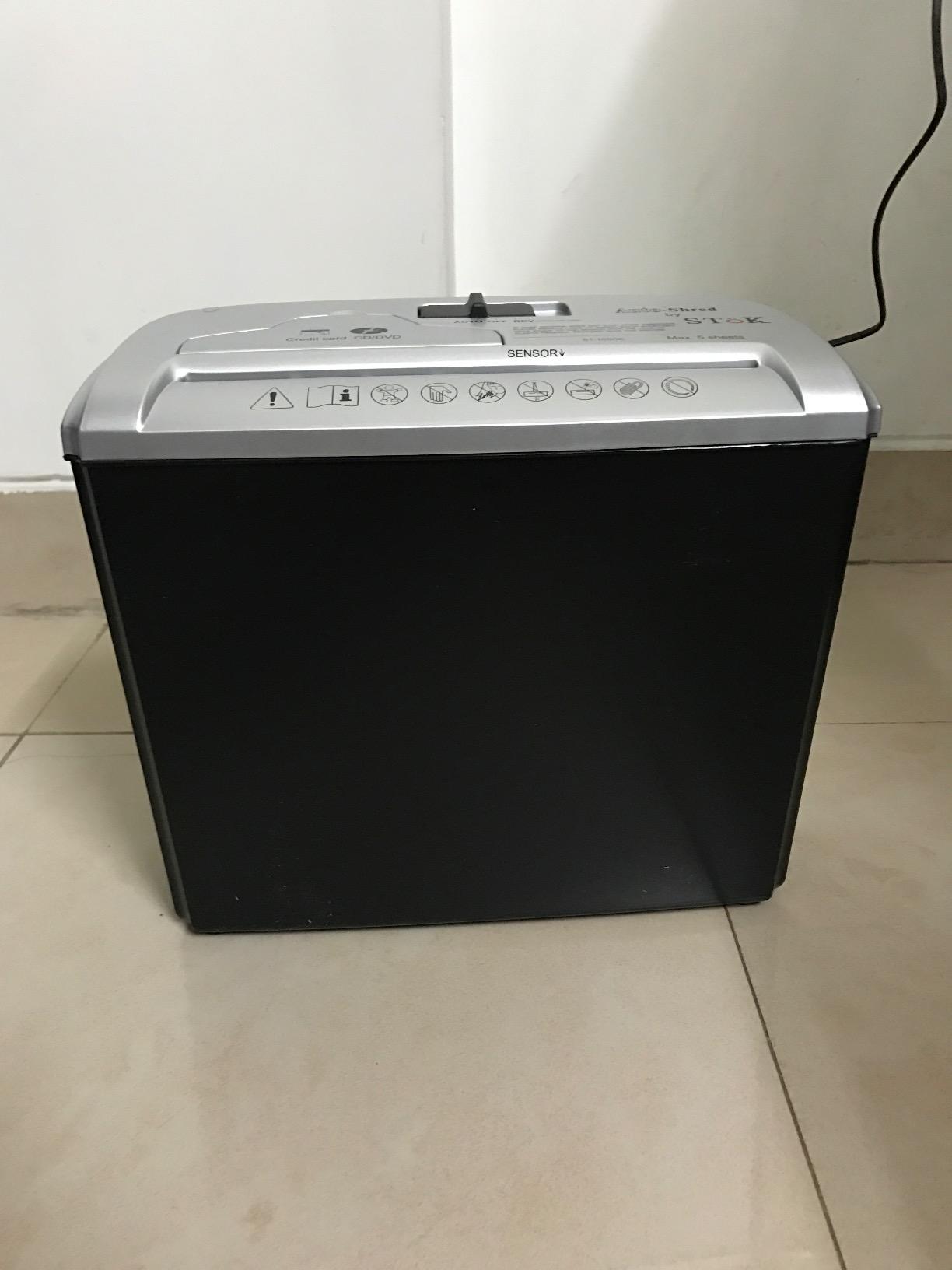 SToK 5 Sheet Strip Cut Paper Shredder (ST-10SC) : Amazon.in: Office ...