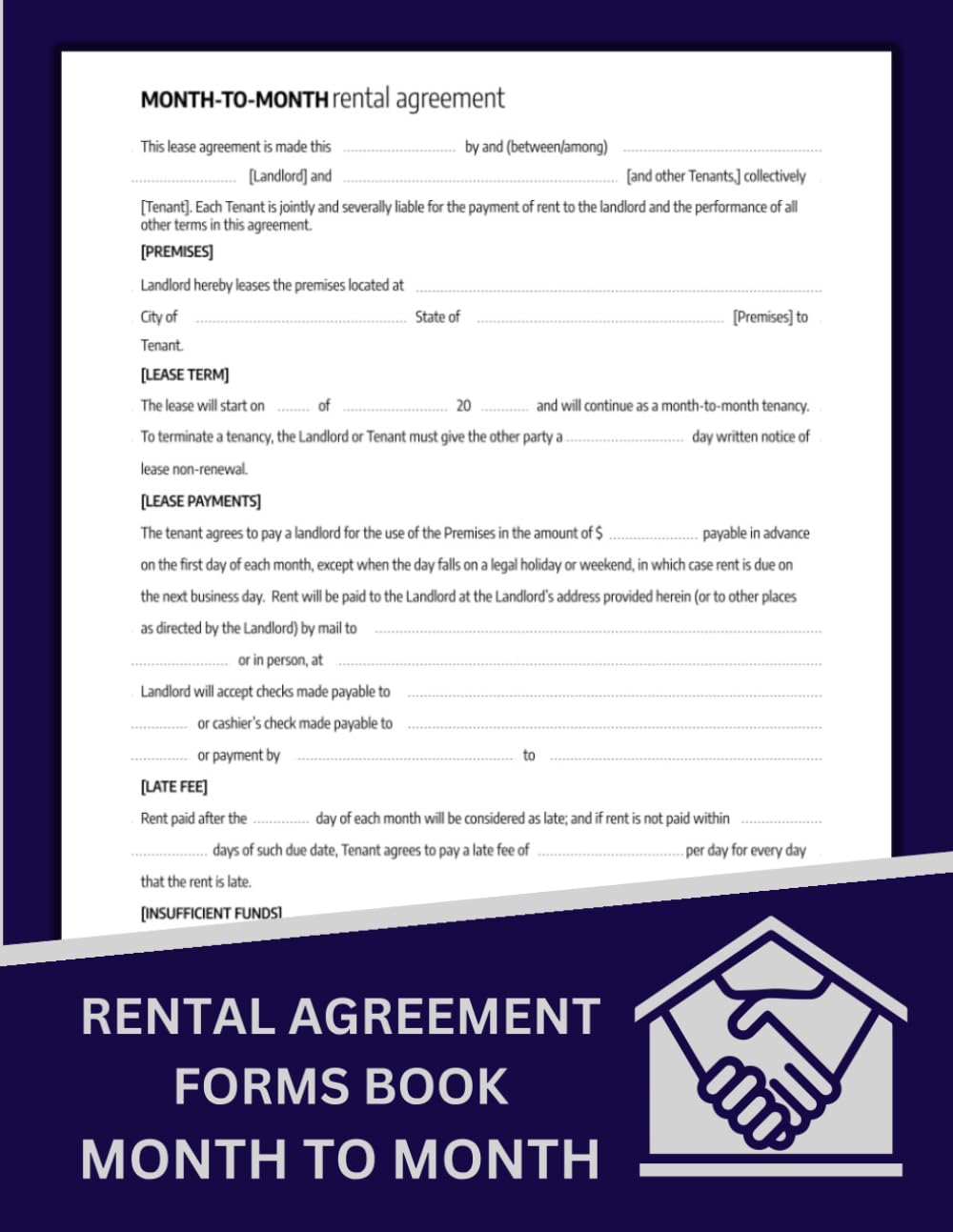 Month to Month Rental Agreement Forms Book, 50 Forms - Month-To-Month ...
