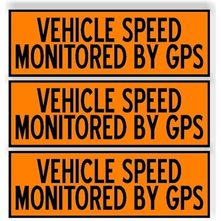Amazon.com - StickerTalk This Vehicles Speed Monitored by GPS Vinyl ...