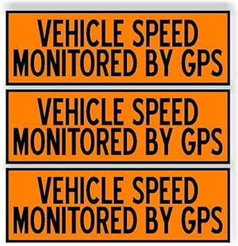 Amazon.com: SET 3 Vehicle Speed Monitored by GPS Car MAGNET Magnetic ...