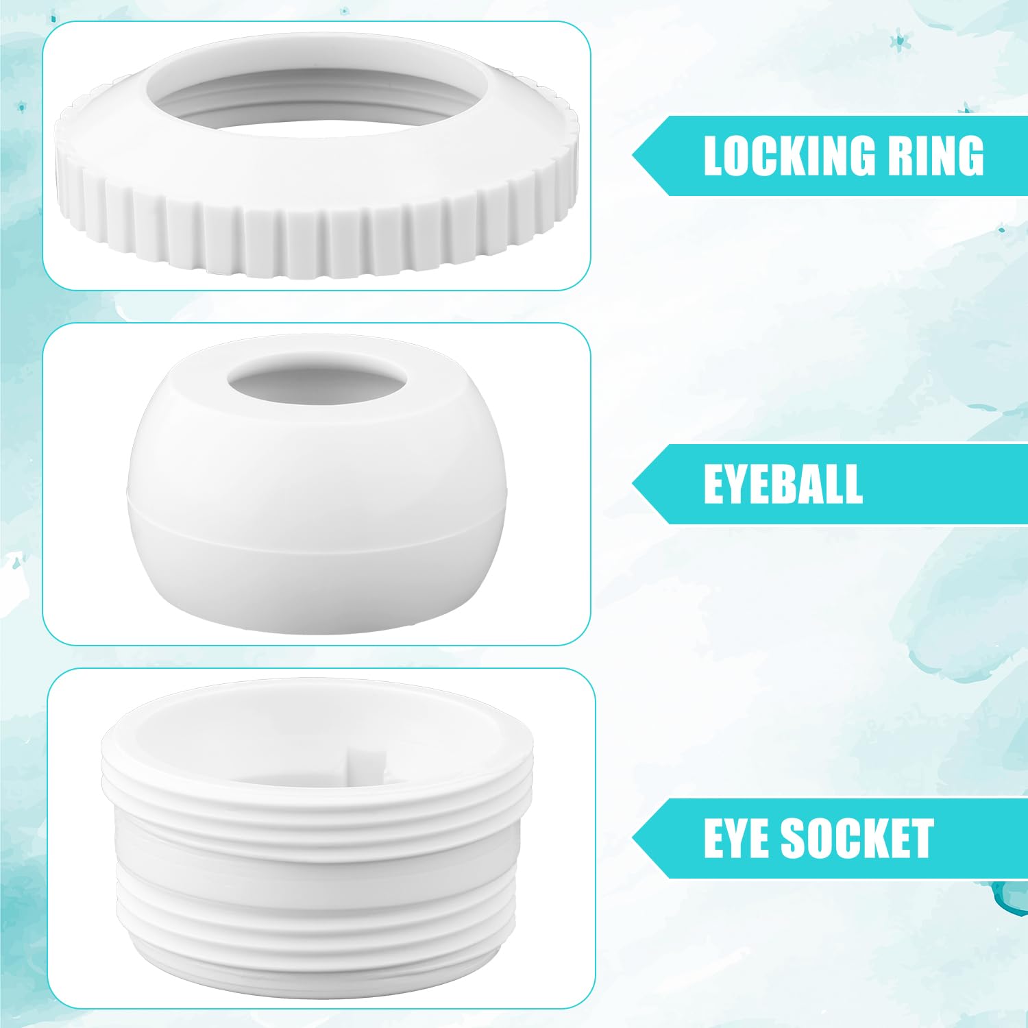 PEUTIER 2pcs Pool Jet Nozzles, Swimming Pool Return Jet Directional ...