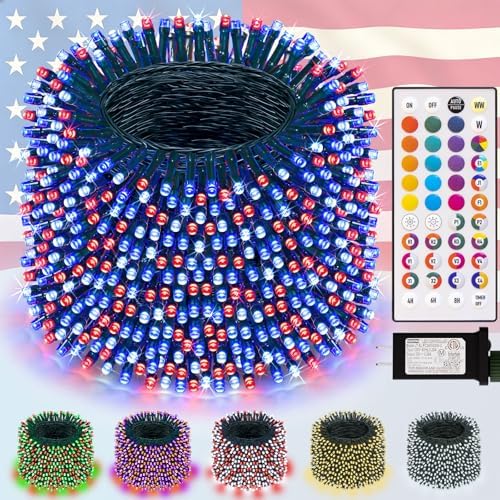 LitHome 300LED Color Changing Christmas String Lights Outdoor, 35 ...