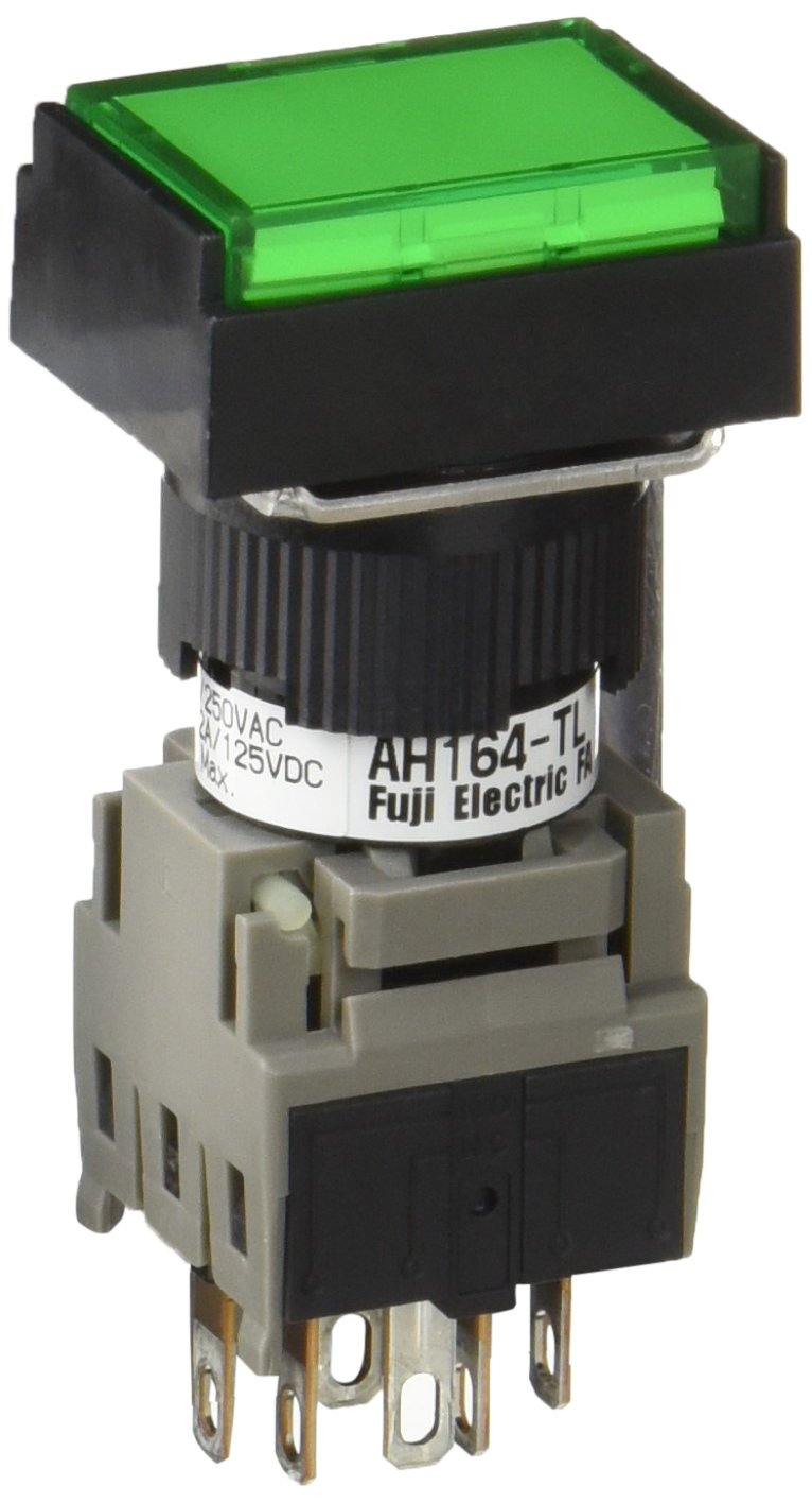 Amazon | 16mm用 押しボタンスイッチ(角型/LED緑) EA940D-227 | 押しボタンスイッチ | 産業・研究開発用品 通販