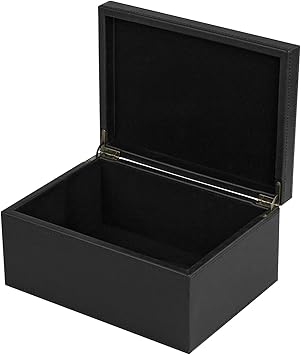 Amazon.com: HofferRuffer Faux Leather Decorative Box, Large Wooden ...