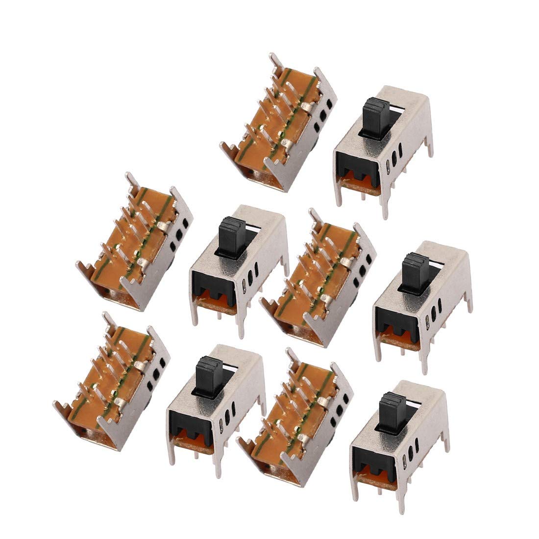 Buy New Lon0167 10Pcs 3 Position 8P 2P3T Panel Mini Slide Switch ...