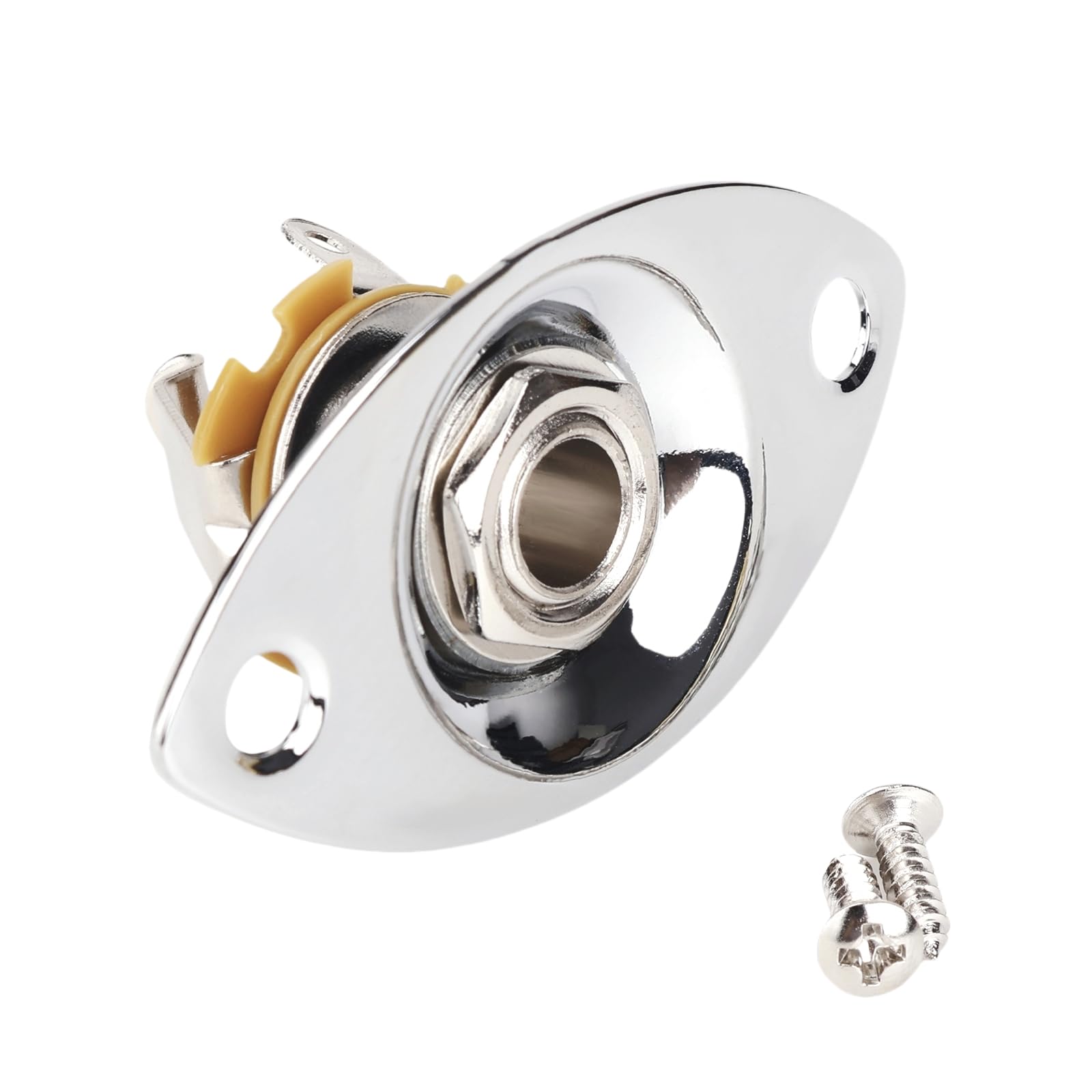 Amazon.com: Banworks 6.35mm (1/4") Elliptical Input Jack Oval Cat-Eye ...