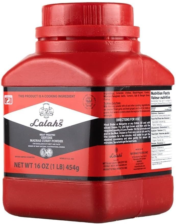 Lalah's Madras Curry Powder, 454 g (1 LB) : Amazon.ca: Grocery ...