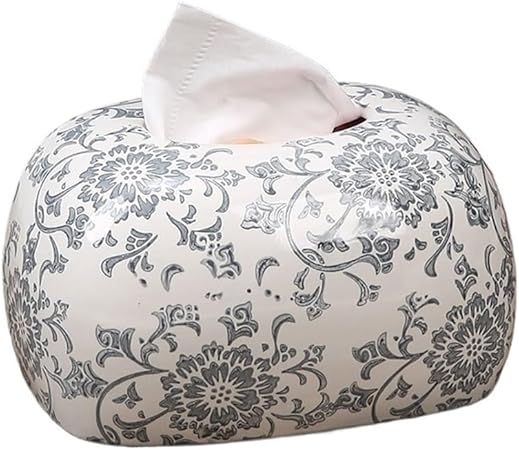 Amazon.com: GRFIT Tissue Box Ceramic Paper Towel Box for Dining Table ...