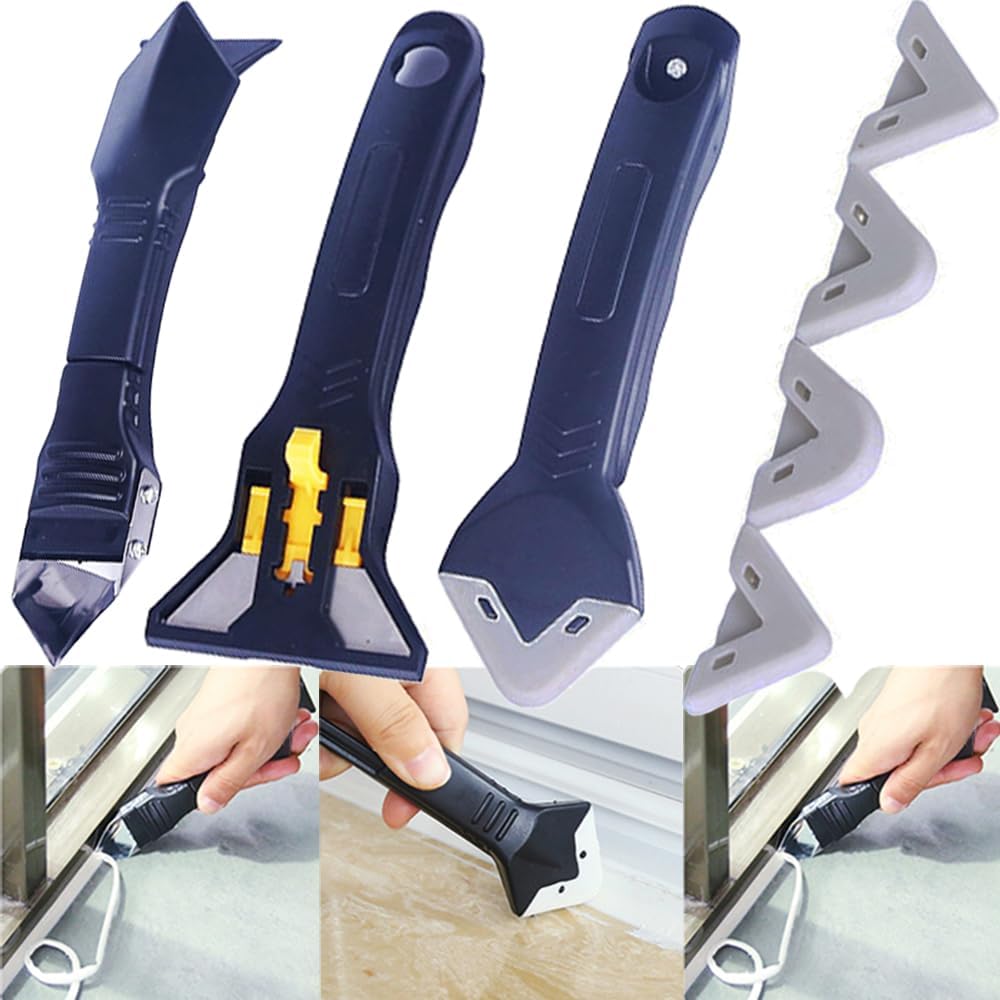 iLitLuk Full-Body Stainless Steel Caulk Removal Tool Grout Remover ...
