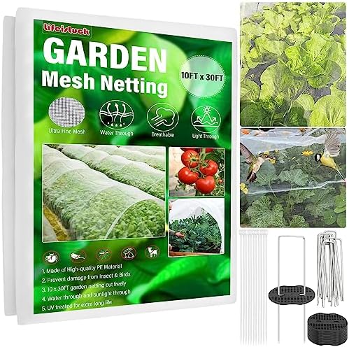 Amazon.com : Fasmov Garden Netting, 2 Pack 10x33Ft Ultra Fine Mesh ...