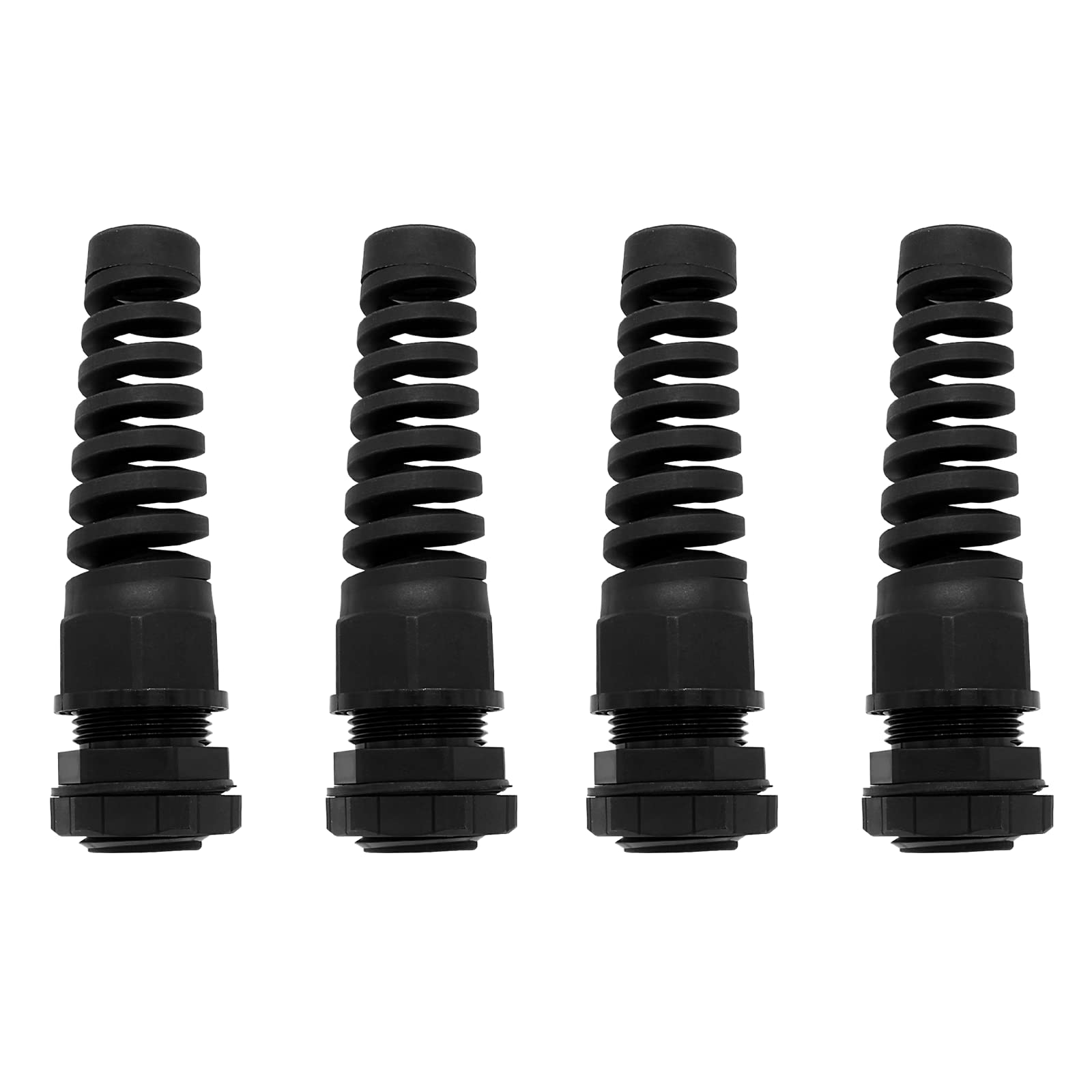 Snapklik.com : LifCratms 4Pcs NPT 1/2" Black Cable Gland, IP68 ...