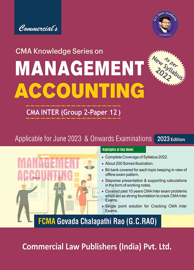 Amazon.in: Buy Management Accounting (CMA Inter G 2 Paper 12) Book ...