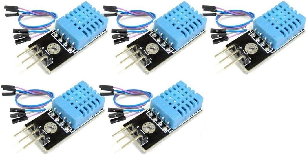 TECNOIOT X5pcs DHT11 Temperature and Relative Humidity Sensor Module ...