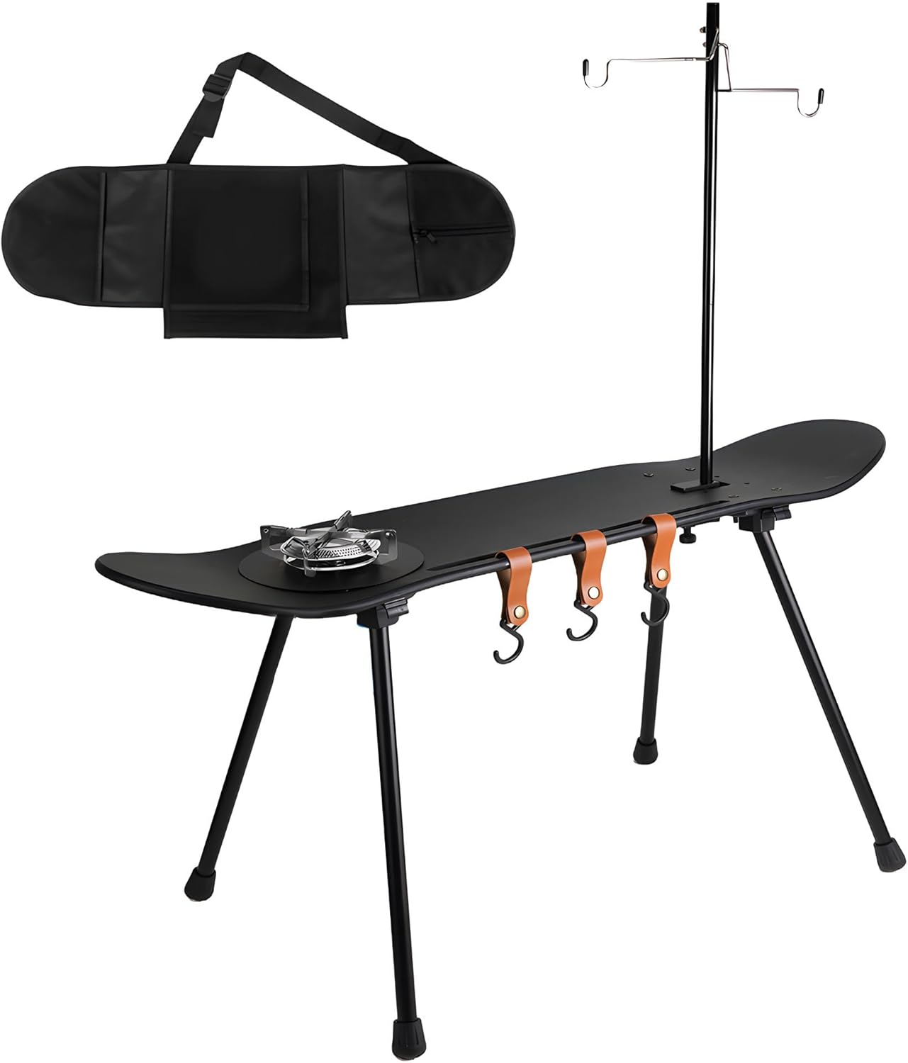 Amazon.com: LOSENKA Skateboard Camping Stool, Skateboard Table, 31 ...