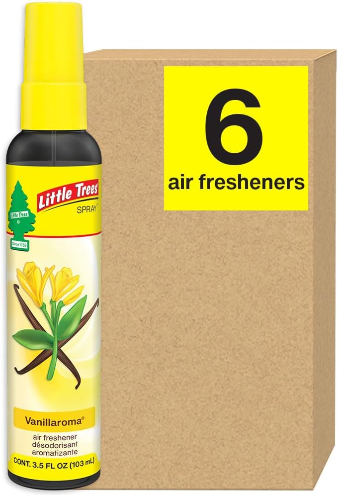 Amazon.com: LITTLE TREES Car Air Freshener. SPRAY Provides a Long ...