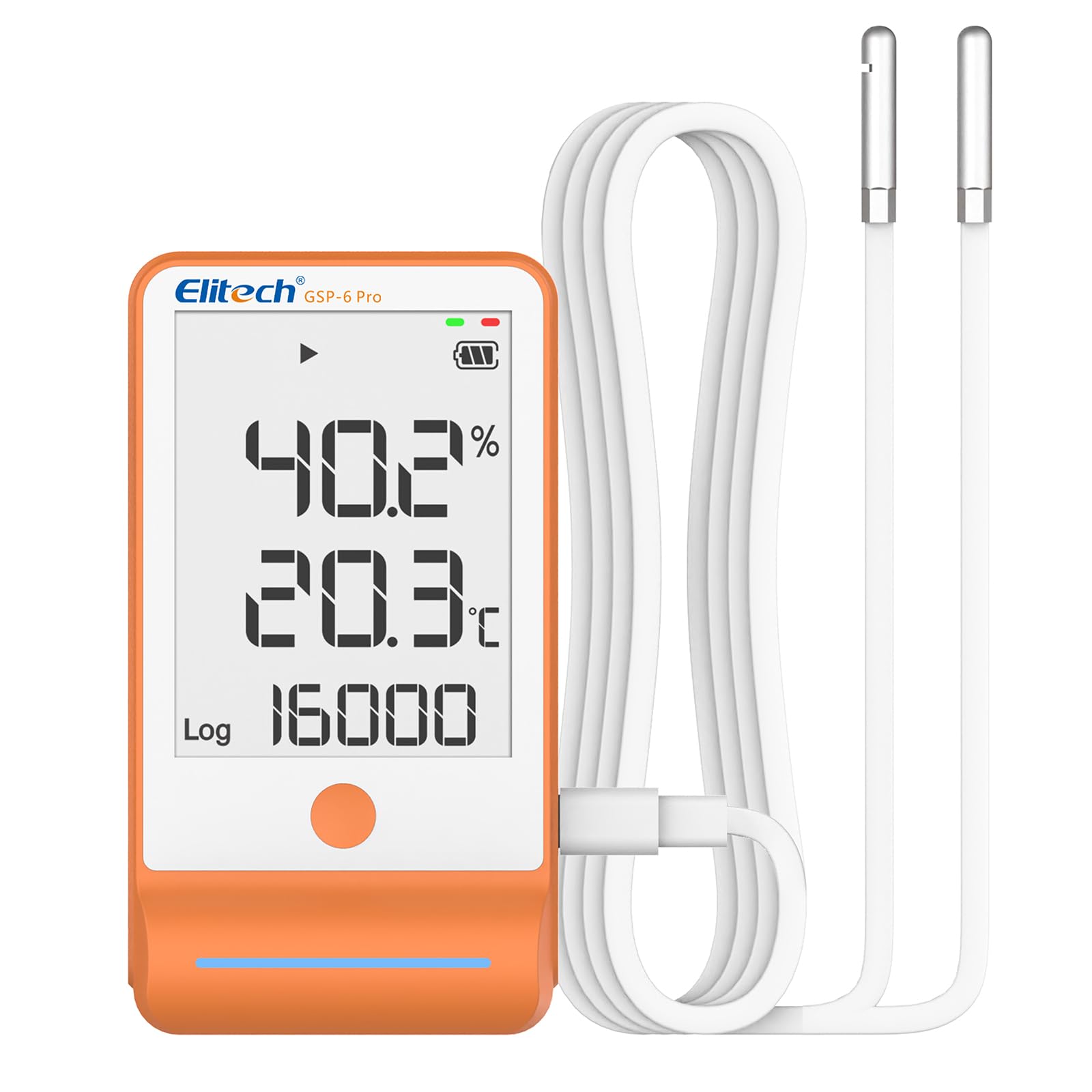 Snapklik.com : Elitech GSP-6 Bluetooth Data Logger Temperature Humidity For Refrigerator