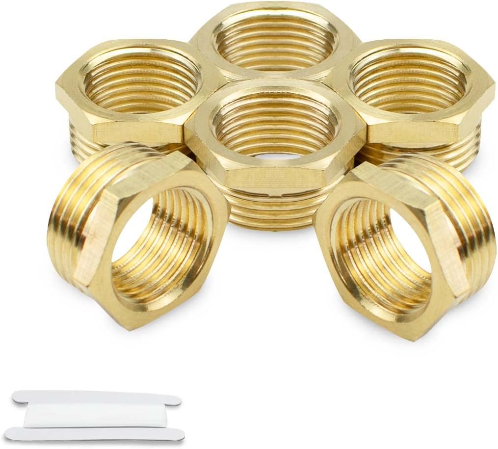 Threaded Adapter Hex Bush 1/4 BSP Male to 1/8 BSP Female Air Line ...