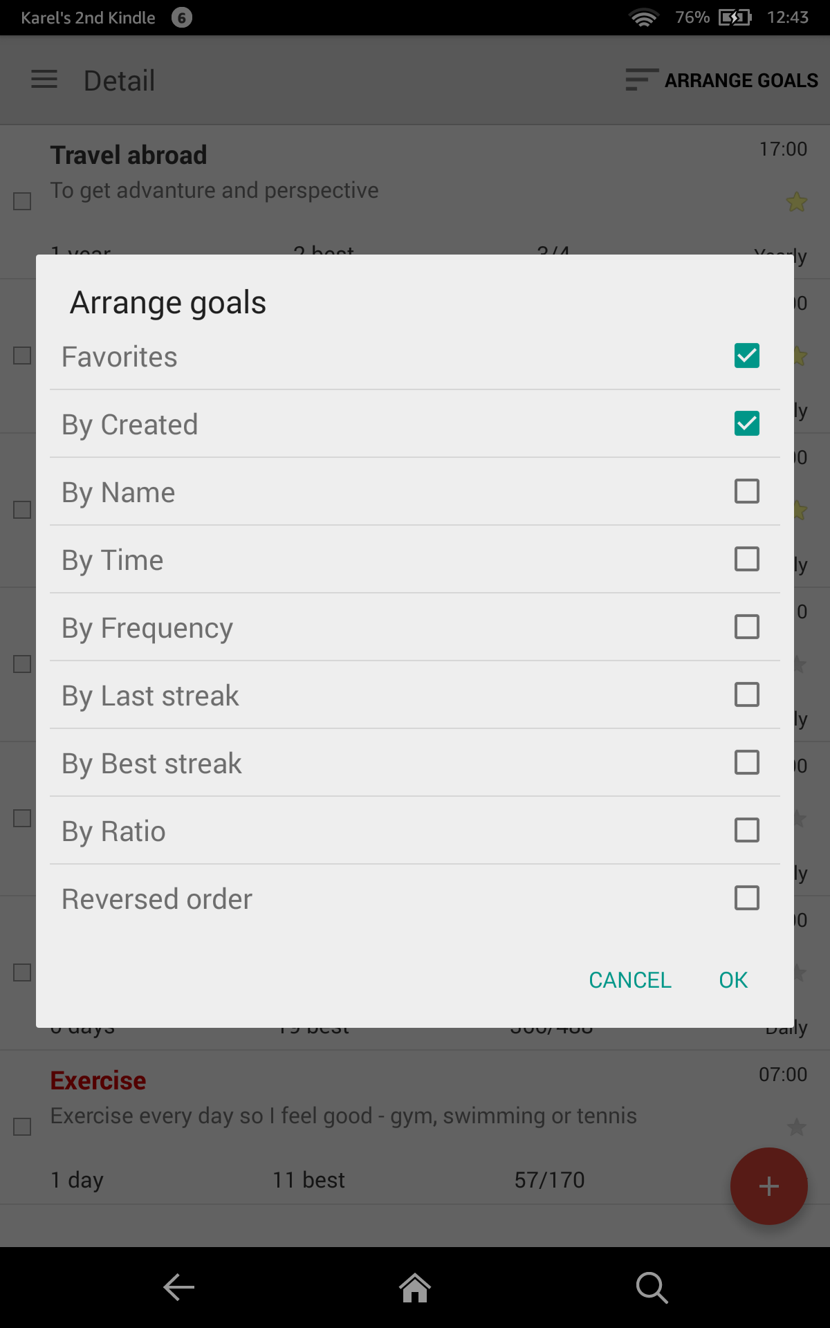 Goal Tracker - Habit Calendar:Amazon.com:Appstore for Android