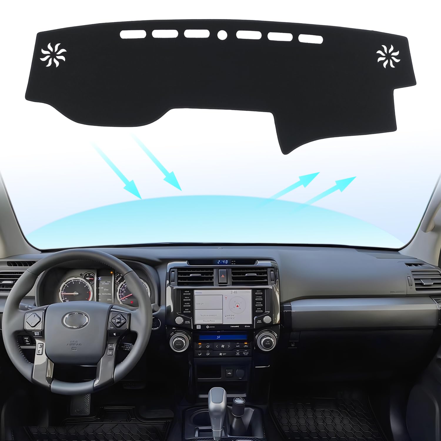 Amazon.com: Car Dash Cover Mat Compatible with Toyota 4Runner 2010-2023 ...