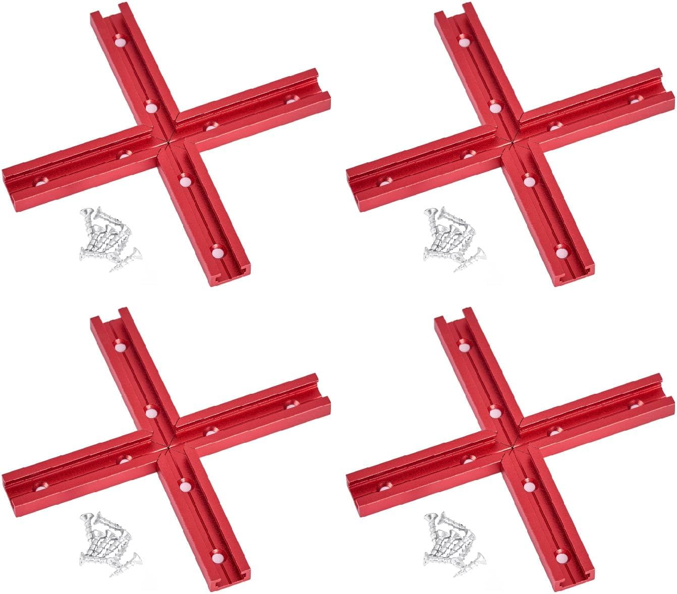 Amazon.com: T Track 3" Intersection Kit with Wood Screws-Double Cut ...