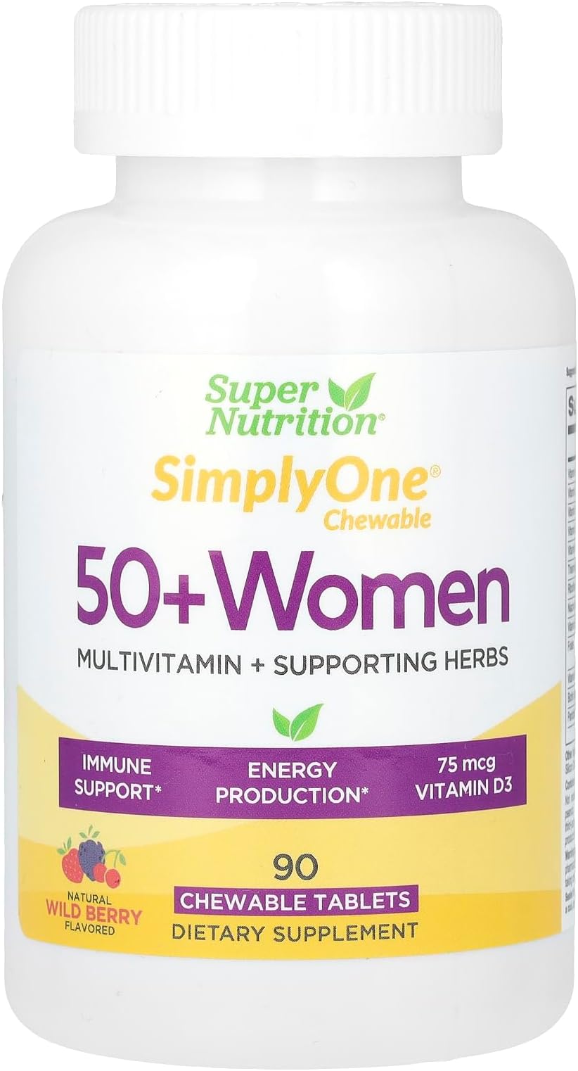Amazon.com: SuperNutrition SimplyOne Multi-Vitamin for Women 50+, High ...