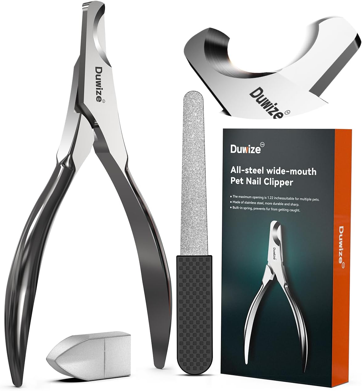 Amazon.com: Duwize Dog Nail Clippers - All Steel Material, 1.22-Inch ...