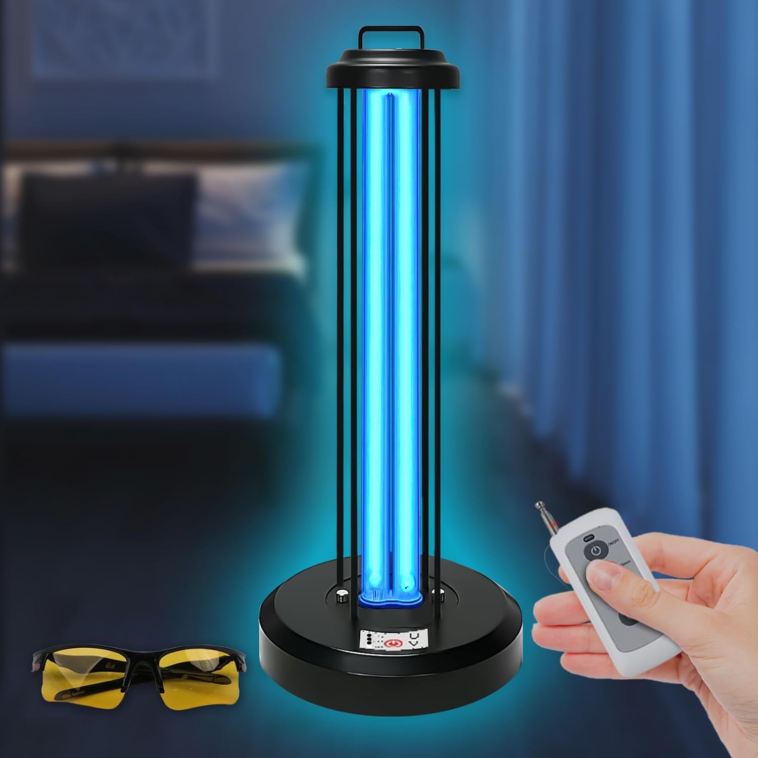 Amazon.com: coospider-repta 38W UV Sanitizer Light, Portable Ultraviolet Light with 3-Gear Timer ...