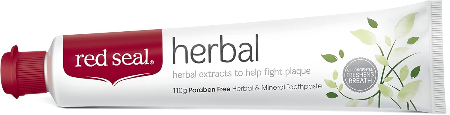 Amazon.com: Red Seal Herbal Toothpaste – with No Fluoride, Parabens ...